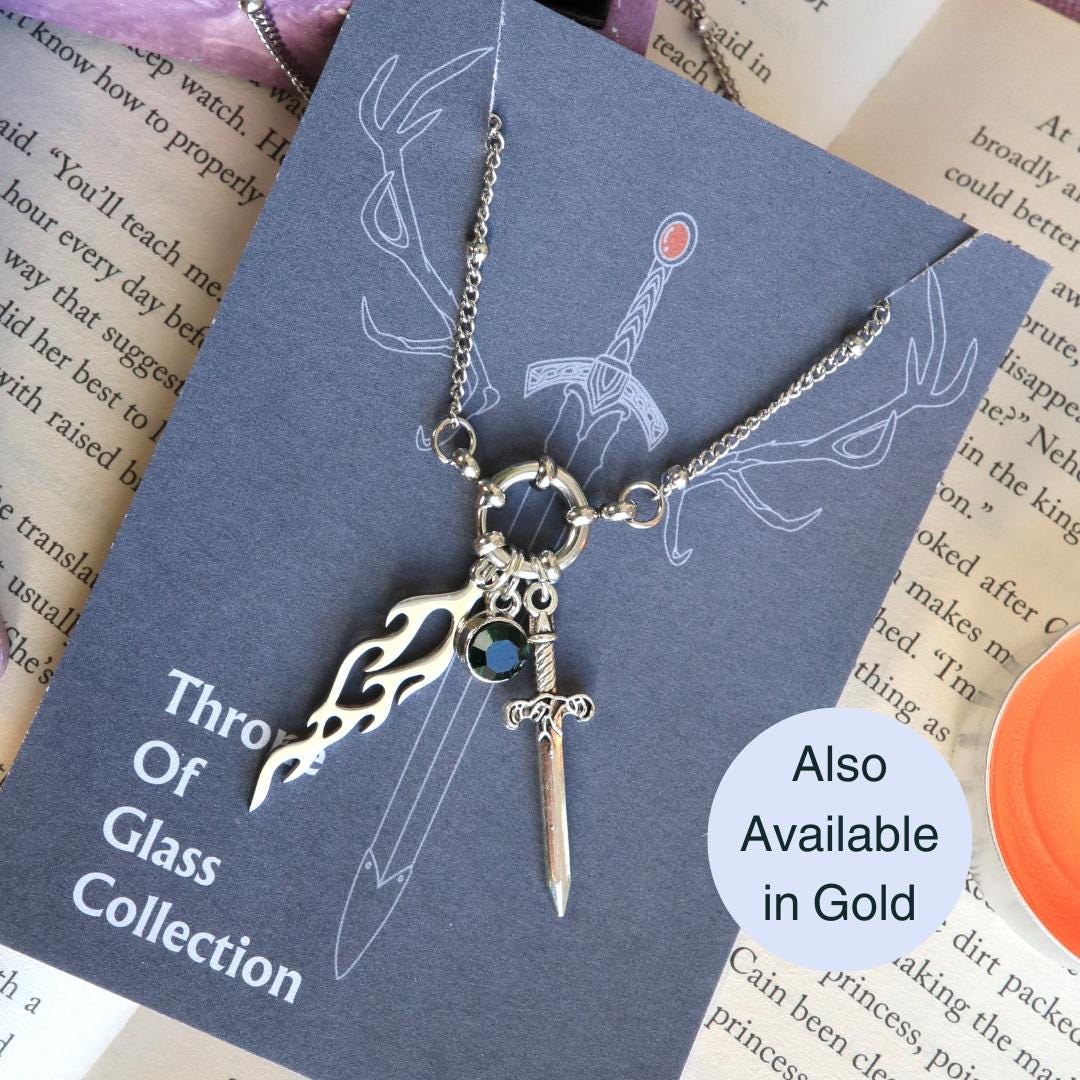 Throne of Glass Fireheart Charm Necklace | Official Aelin Jewelry – Everlee